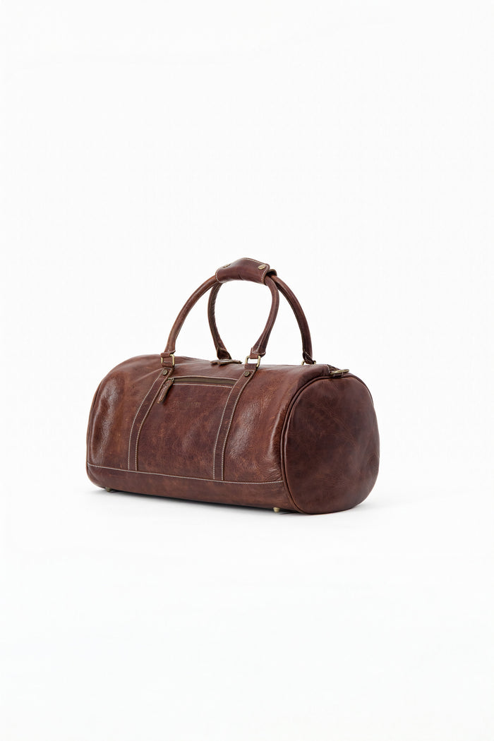 Chapman Genuine Leather Duffel Bag Brown