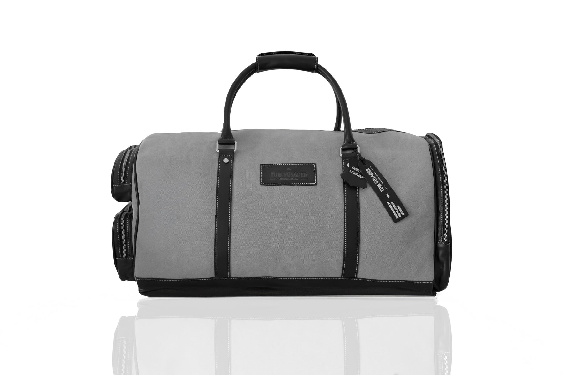 Emerson XL Canvas & Leather Duffel Bag